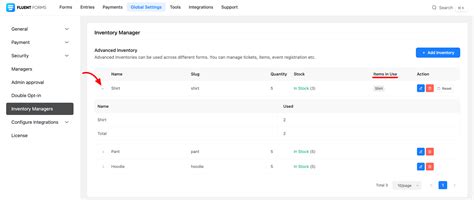 Global Inventory Manager In Fluent Forms Wp Manage Ninja