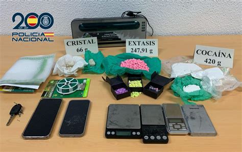 La Policía Nacional detiene a cinco personas por tráfico de drogas y