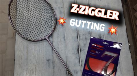 How To String A Badminton Racket Z Ziggler Badminton Gutting