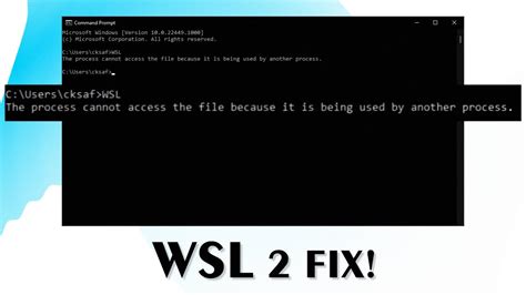 How To Fix Wsl 2 Cant Access The File Issue Youtube
