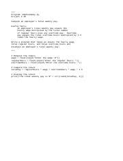 Employeepay Py Program Employeepay Py Project Compute An Employee S Total Weekly Pay