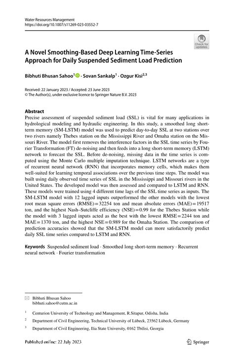pdf a novel smoothing based deep learning time series approach for