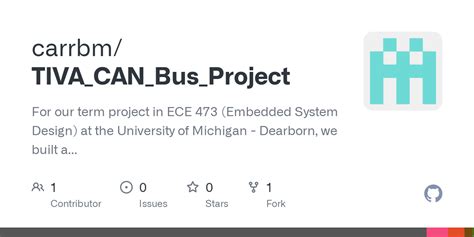 github carrbm tiva can bus project for our term project in ece 473