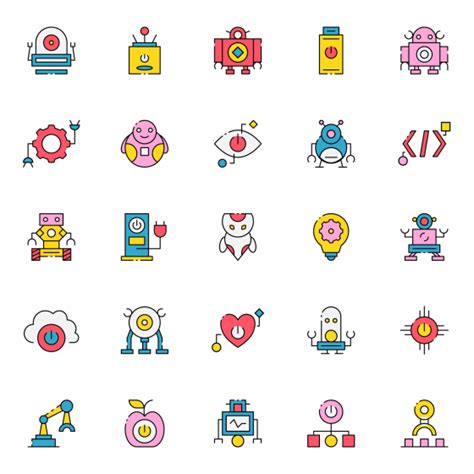 25 Robotics Vector Icons