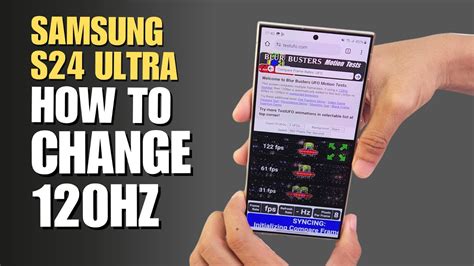 How To Set The Display Refresh Rate 120hz On Samsung Galaxy S24 Ultra