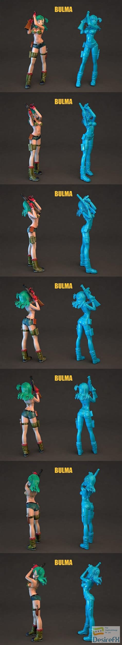 Download Bulma From Dragon Ball 3d Print Desirefxcom