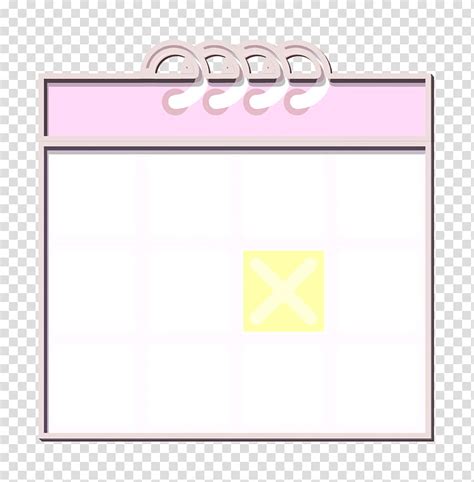 Calendar Icon Aesthetic Pink Pastel