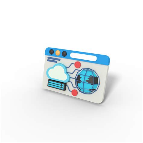 D Illustration Of Networking Cloud Server PNG