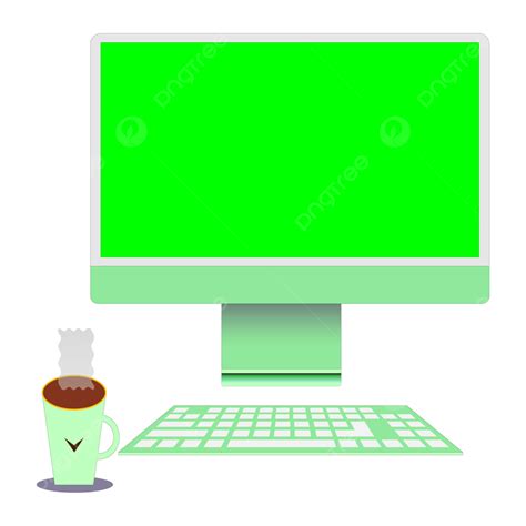 Gambar Layar Komputer Imac Warna Hijau Maket Imac Komputer Apple