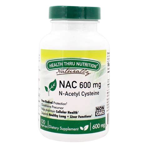 NAC 600mg N Acetyl Cysteine 120 Vegecaps NON GMO Walmart