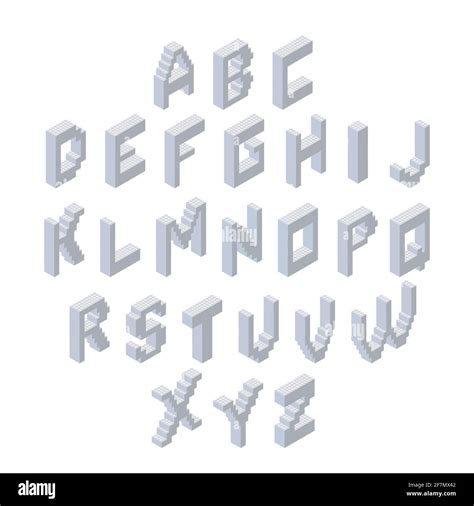 3d font Stock Vector Images - Alamy