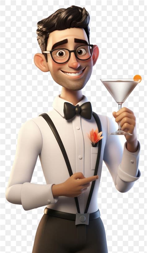 PNG Portrait Cocktail Holding Martini Premium PNG Rawpixel