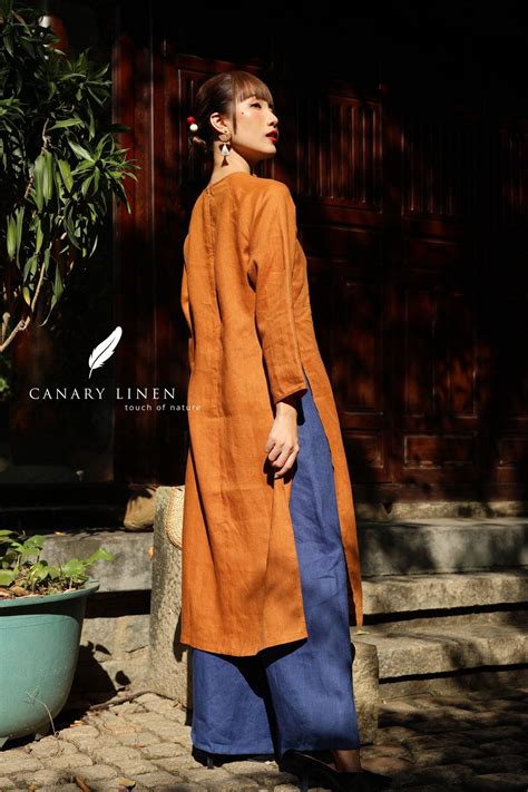 Quần áo Dài Xanh Cobalt Canary Linen