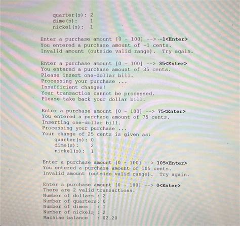 Solved Exercise 5 Simple Vending Machine Version 2 More Chegg