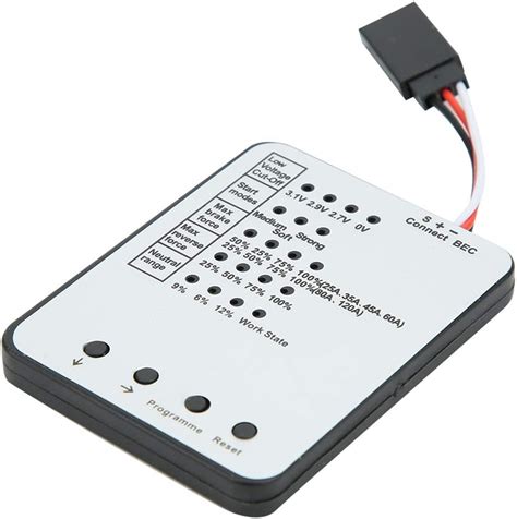 Amazon Com RC Car Program Card Brushless ESC LED Programming Card 61 X 48 X 6mm RC Car Upgrade