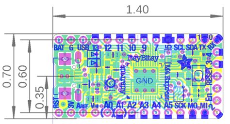 Itsybitsy M4 Express Microcontroller Board Adafruit Mouser