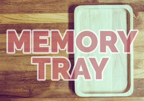 Memory Tray Group Game • Ministryark