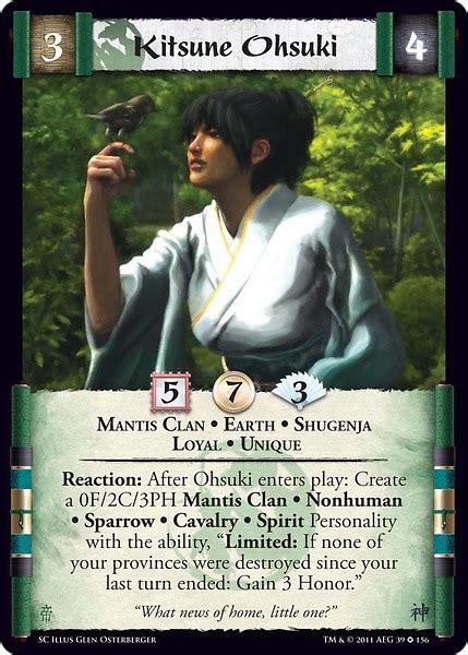 Kitsune Ohsukicard L5r Legend Of The Five Rings Wiki Fandom