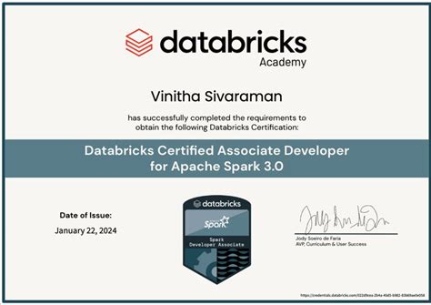 Vinitha Sivaraman On Linkedin Happy To Be Databricks Apache Spark 30
