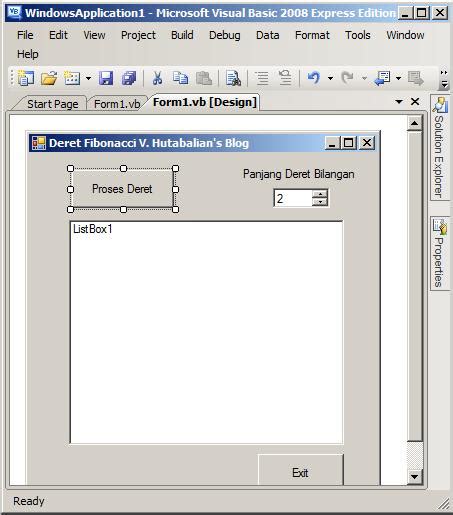 V Hutabalian Deret Bilangan Fibonacci Vb 2008