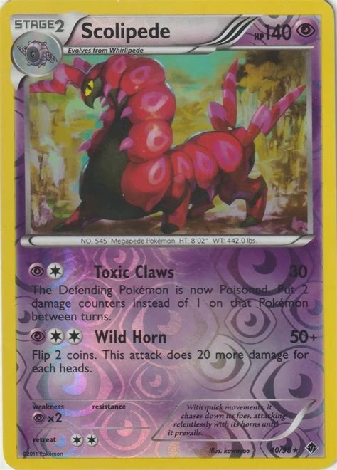 Scolipede Reverse Holo 40 Prices Pokemon Emerging Powers Pokemon