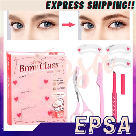 Brow Class Set 4in1 Korean Eyebrow Drawing Guide Brow Class With