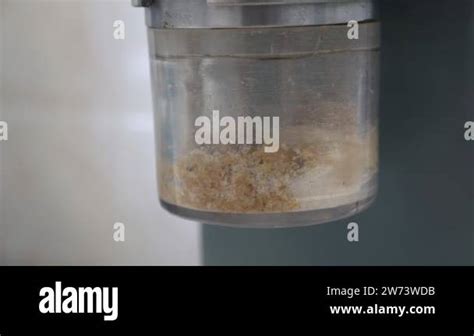 Grain Quality Analysis With A See Through Mixer Rotating Fast In A