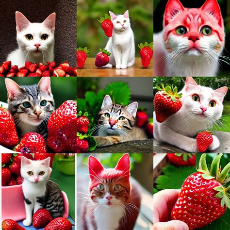 Strawberry Cat Stable Diffusion Openart
