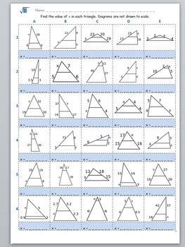 Math Worksheet 0052 Triangle Proportionality Theorem By MathNoHow