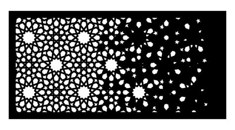 아랍어 Cnc 레이저 패턴 Cnc 절단을 위한 장식 벡터 패널 아라베스크 스타일의 내부 파티션을위한 아랍어 템플릿 비율 1 2 Cnc 장치에 대한 스톡 벡터 아트 및 기타