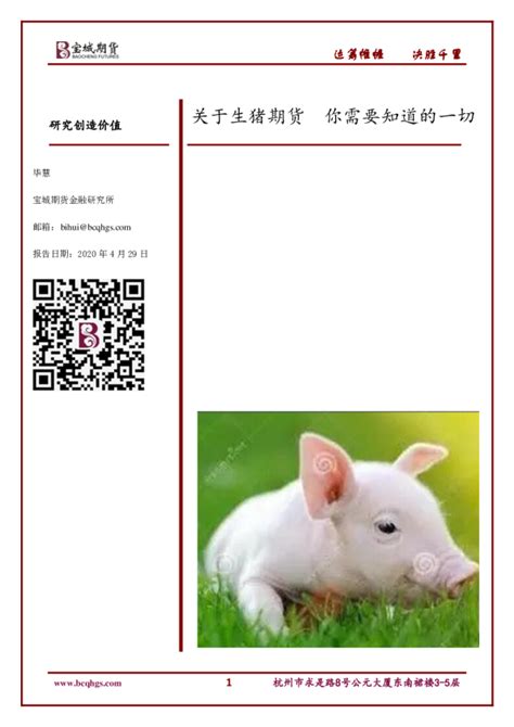 关于生猪期货，你需要知道的一切