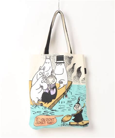 Moomin（ムーミン）の「【 Moomin 】 グッディバッグ ミイ＆ニョロ漂流（トートバッグ）」 Wear