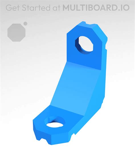 Type 1 Small Thread Holes 1x1 Inside Bracket 3d Model By Multiboard