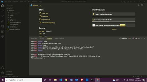 Reactjs REACT JS Npm ERR Enoent ENOENT No Such File Or Directory