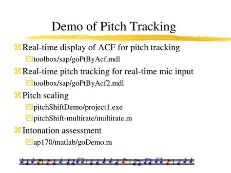 Ppt Pitch Tracking 音高追蹤 Powerpoint Presentation Free Download