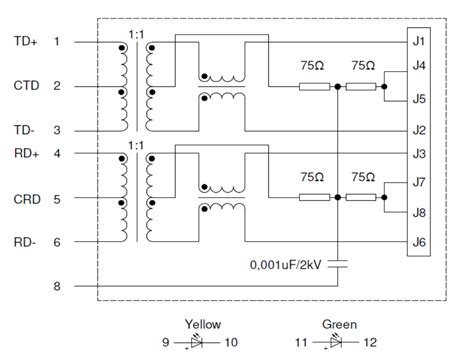 Pcb Design Why Is This Ohm Resistor Present In The Ethernet Connector Base TX