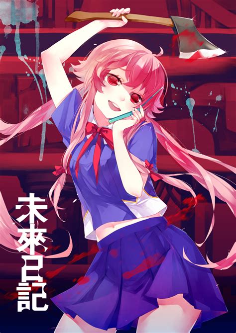 Gasai Yuno Mirai Nikki Drawn By Hatoyamaitsuru Danbooru