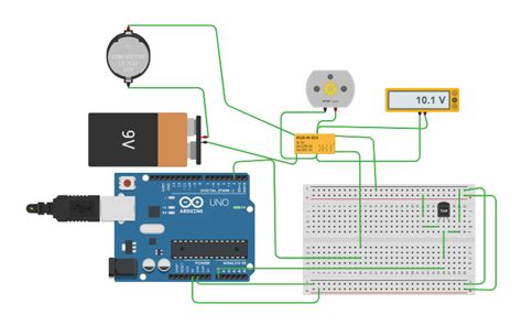 Circuit Design Temp Controlled Fan 12v Tinkercad