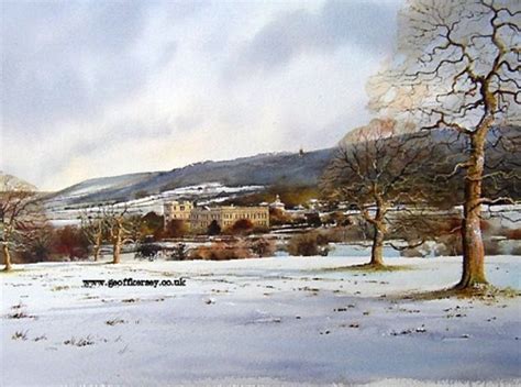 Chatsworth In Winter Painting