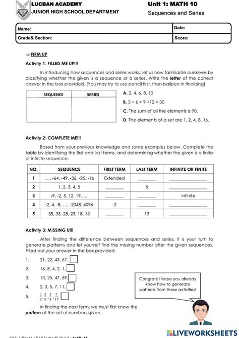 Free Arithmetic Series Worksheet Download Free Arithmetic Series Worksheet Png Images Free