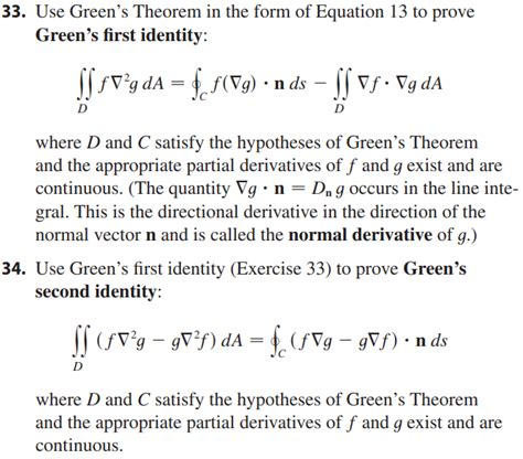 solved 33 use green s theorem in the form of equation 13 to
