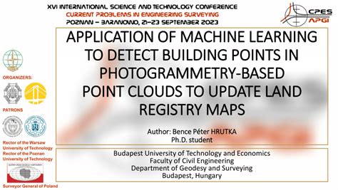 pdf application of machine learning to detect building points in