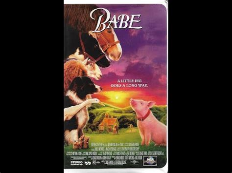 Opening To Babe Vhs Youtube