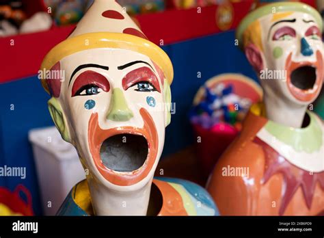 Vintage Clown Game Luna Park Sydney Stock Photo Alamy
