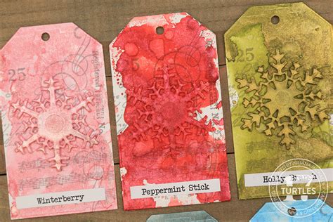 Tim Holtz Christmas Distress Mica Stain Swatches Giveaway 17turtles