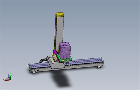 托盘物料的升降式码垛作业solidworks 2020模型图纸下载 懒石网