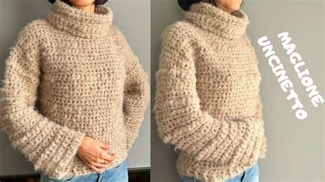 Maglione Ad Uncinetto Batuffolo Easy Crochet Tutorial Maglia