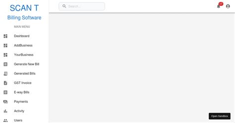 Dashboard Codesandbox