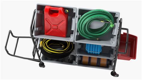 Tote Picking Cart With Equipment 3d Model 99 3ds Blend C4d Fbx