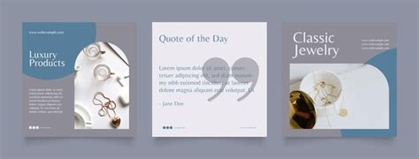 소셜 미디어 템플릿 배너 보석 판매 프로모션 완전히 편집 가능한 인스 타 그램 및 페이스 북 사각형 포스트 프레임 퍼즐 유기 판매 포스터 프리미엄 벡터